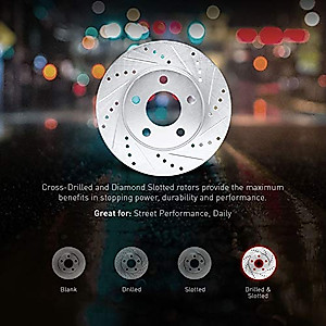 R1 Concepts Front Brakes and Rotors Kit |Front Brake Pads| Brake Rotors and Pads| Ceramic Brake Pads and Rotors |fits 2003-2017 Honda Accord, 2013 Acura ILX, 2013-2014 Honda Fit, 2016 Honda CR-Z