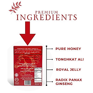 AR&R Organic Honey with Natural Jelly Bee Pollen - Large Pack 20