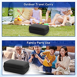 CONSOLEARMOR 120 Slot Game Case for Nintendo Switch, PS Vita & SD Cards - Hard EVA Shell with Dual Zipper & Wrist Strap