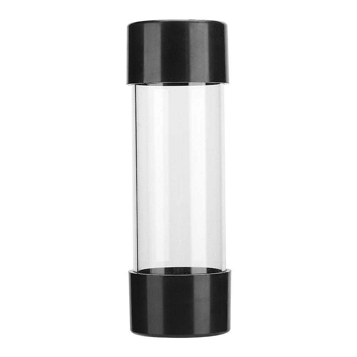 ASHATA Cylinder Water Cooling, 150mm Transparent Fast Cooling Water, G1/4 Thread Heat Exchanger Water Cooling Reservoir Radiator for PC Comp