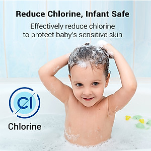 AQUA CREST AQ 4125 Shower Water Filter, Replacement for AQ 4125, AQ-4100, AQ-4100NSH, AQ-4105, Jonathan Product Beauty Shower Filter, with Advanced KDF Filtration Material