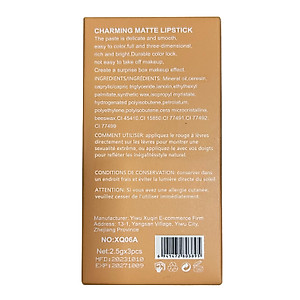 XINGXYUEL 3PCS Nude Lipstick Set Matte Lip Stick Waterproof Long Lasting Lipstick Non-Stick Cup Velvet Lip Gloss Lip Stain Professional Lip Makeup Matte Lipstick Set B