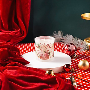ROMIIE ZOI Christmas Scented Jar Candle - 6oz Soy Wax Candle - Candy Cane Infused with Peppermint Candy Cane Aroma - with Beautiful Keepsake Box Special for Christmas/Holiday Gifts