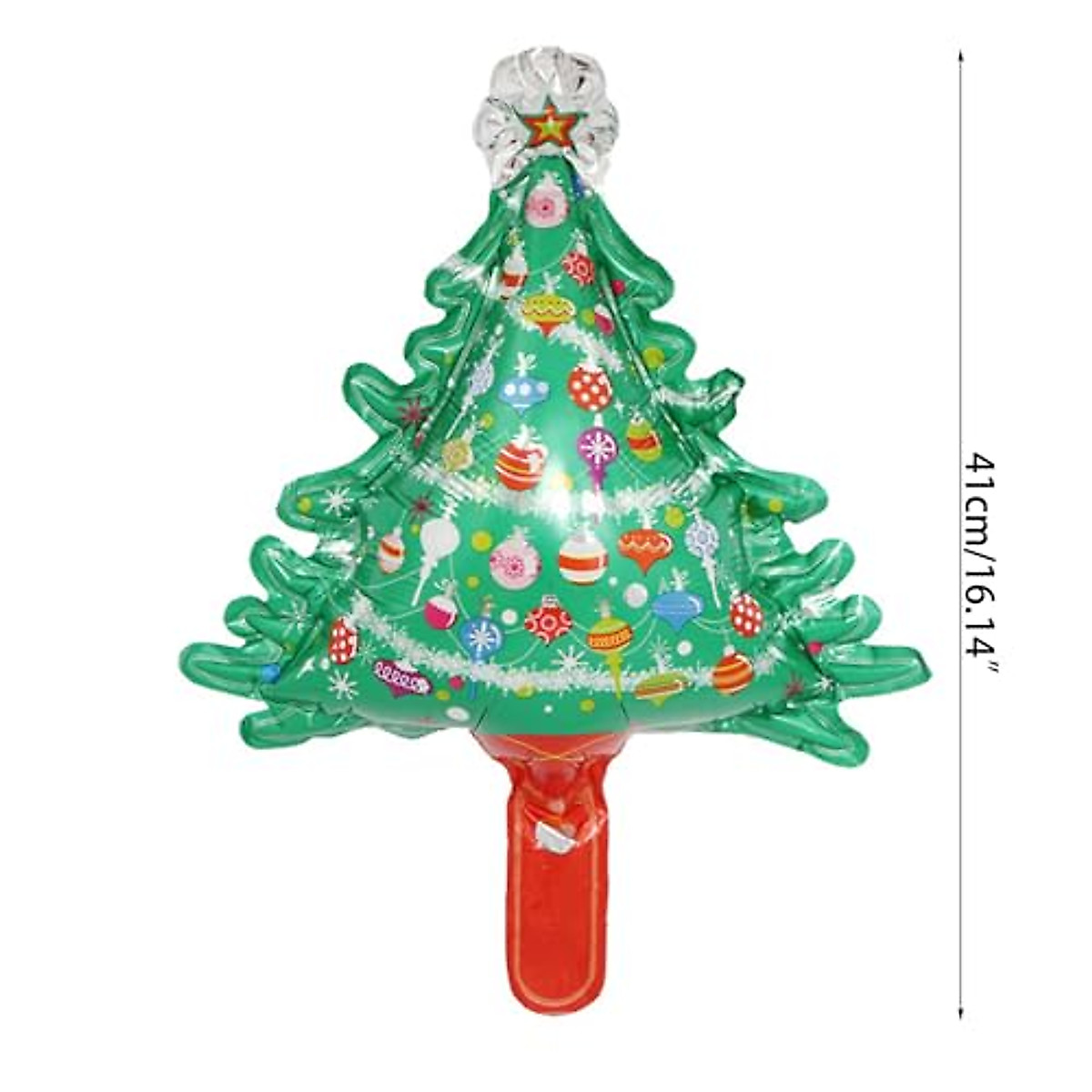 10 Piece Mini Foil Balloon Pack Christmas Balloons Great For NewYear Holiday Parties And Decor Christmas Decorations Foil Balloons Festive Party Mini Christmas Tree Hanging Ornament