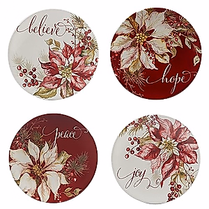 Certified International Winters Joy 16 Piece Dinnerware Set, Service for 4, Multicolor