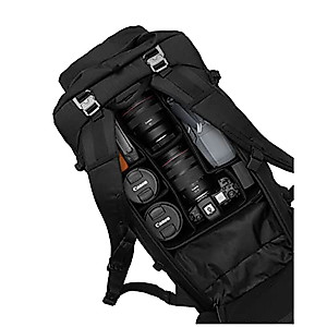 Db Journey The Snowcountry Backpack | Black Out | 34L | For Both Skis & Snowboards, Avalanche Compartment, Ice Axe Carry, Detachable Goggle Pouch