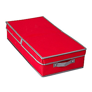 nGenius Under-The-Bed Christmas Ornament Storage Box for 21 Ornaments