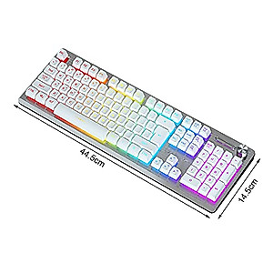 MuYiYi11 Adapter K002 Gaming KeyboardLights Backlight 104 Keys Mechanical Wired PC Keyboard for Gamers Gaming Keyboard for PC Computer Peripherals