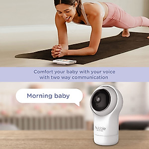 Hubble View Pro 5" Video Baby Monitor with Camera and Audio, NightVision Baby Camera Monitor Pan Tilt Zoom; 2Way Talk, Lullabies & Room Temp Monitoring, 1000ft Range, Secure Baby Monitor No WiFi