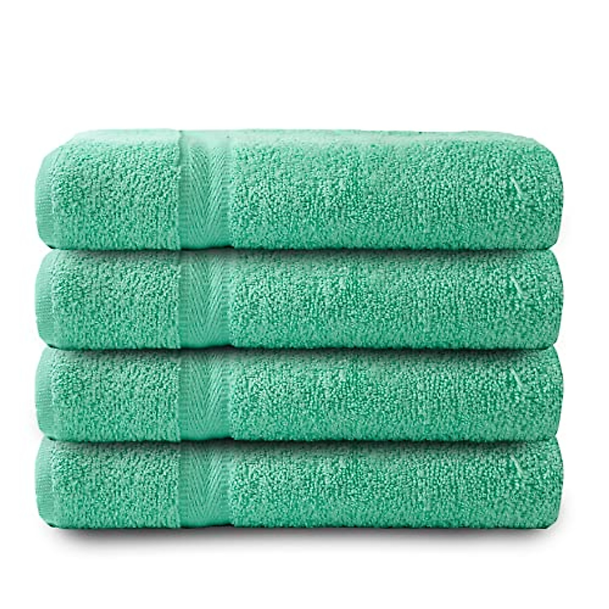 Alspin Cotton Bath Towels 6 Pack Cotton Towels,Teal Color ,24 x 48 Inches Towel for Pool, Spa, and Gym Lightweight and Highly Absorbent Swift Drying Towels