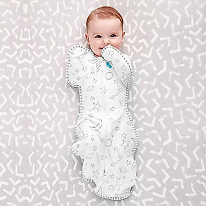 Love to Dream Swaddle UP Silky-Lux 1.0 TOG, Cream, Medium, 13-19 lbs, Super Soft and Luxurious 100% Viscose, Allow Baby to Sleep in Their Preferred Arms Up Position, Snug Fit Calms Moro Reflex