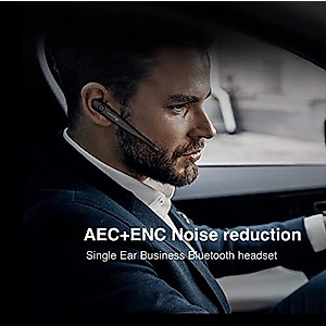 SEEWAY Bluetooth Headset, Wireless Earbuds Bluetooth Earpiece Earphone V5.0, CVC8.0 Dual Noise Cancellation playtime10Hours Hands-Free Earphones with for Business/Office/Driving