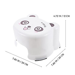 Gadpiparty Step Stool for , Toddler Plastic Potty Step Stool, Bathroom Kitchen Non Slip Step Stool, Toilet Potty Training Step Stool for Baby Toddlers (White)