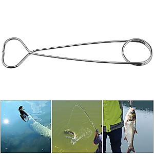AYLIFU 1 Piece Stainless Steel Fish Mouth Expansion Fish Mouth Opener Water Bottle Rack Hook for Fishing and Camping (8.6 inches)