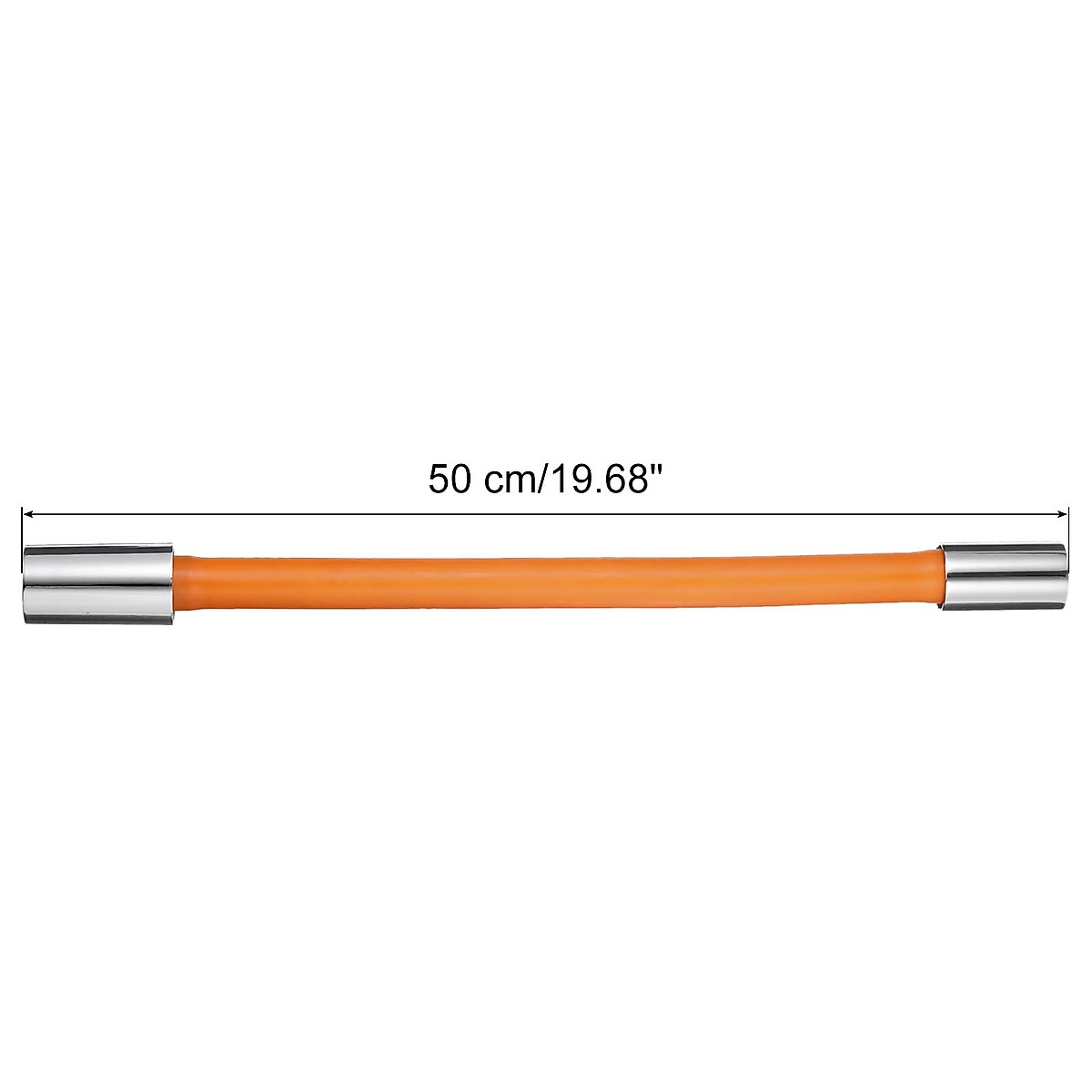 uxcell Foaming Extension Tube, Faucet Lengthen Extender, Sink Drain Extension Tube, Bathroom Faucet Extender, Extension Flexible Water Hose Adapter Orange (50cm)