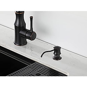 AguaStella ASF42ORB Built in Soap Dispenser Oil Rubbed Bronze for Kitchen Sink with Soap Bottle Countertop Pump
