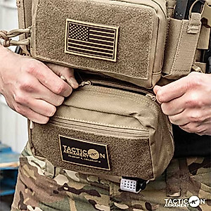 Tacticon Drop Pouch Elite | Combat Veteran Owned Company | Dangler Pouch Compatible with Any Vest with Hook and Loop at Front
