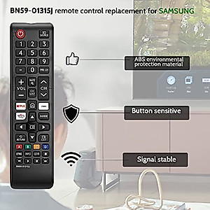 【Pack of 2】 Universal Remote Control for Samsung TV Remote, Replacement for All Samsung LCD LED HDTV 3D Smart TVs Models with Netflix, Video and Samsung TV Plus