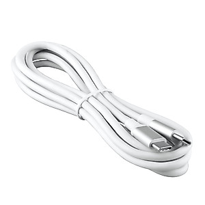 Digipartspower White 5ft 100W USB-C to USB-C Data Sync Power Adapter Charger Cord Cable Compatible with Dell Latitude 12 5290 T17G002 2-in-1 Laptop