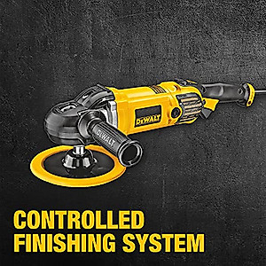 DEWALT Buffer/Polisher, Variable Speed, Soft Start, 7-Inch/9-Inch (DWP849X) , Yellow