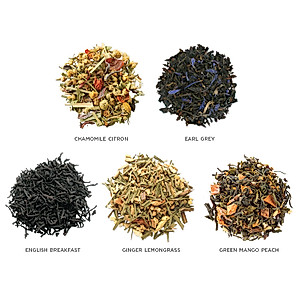 Tea Forte Single Steeps Loose Leaf Tea Sampler, Assorted Variety Box, Single Serve Pouches (Assorted - Tea Tasting), 15 Count (Pack of 1)