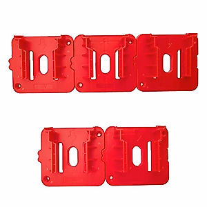 UOSXVC 5Packs Battery Holders for Milwaukee 18V Mount Fit for M18 Battery