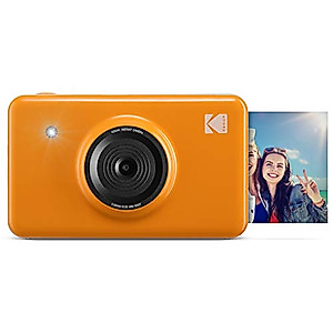 Kodak Mini Shot Wireless Instant Digital Camera & Social Media Portable Photo Printer, LCD Display, Premium Quality Full Color Prints, Compatible w/iOS & Android (Yellow) (KOD-MSY)