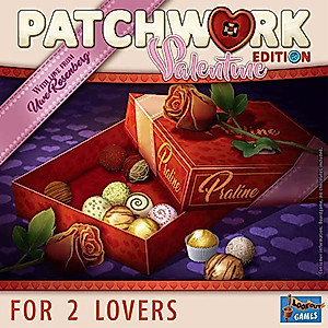 Patchwork Board Game Valentine's Day Edition | Strategy Game | Puzzle Game | Family Board Game for Kids and Adults | Ages 8 and up | 2 Players | Average Playtime 30 Minutes | Made by Lookout Games