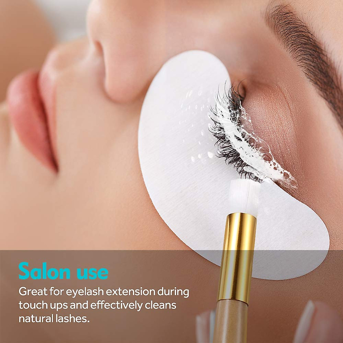 Eyelash Extension Cleanser Kit with Lashes Makeup Brush Tool-50ML Daily Foaming Eyelash Extension Shampoo/Wash for Extensions and Natural Lashes Shampoo