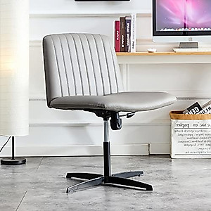 FATFISH Home Computer Chair Office Chair Adjustable 360 ° Swivel Cushion Chair with Black Foot Swivel Chair Makeup Chair Study Desk Chair