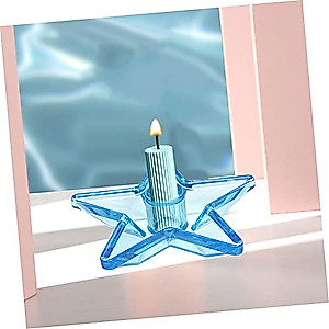 LIGHTAOTAO Five-Pointed Star Candlestick Die Hand Decor Resin Table Mold Jewlery Tray Silicone Molds for Resin Star Trinket Tray Molds Star Silicone Molds DIY Epoxy Mold Creative Epoxy Mold