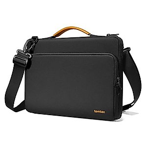 tomtoc 360 Protective Laptop Shoulder Bag for 16-inch MacBook Pro M2/M1 Pro/Max A2780 A2485 A2141 2023-2019, 15-inch MacBook Air M2/A2941 2023 with a Hard Cover, Water-Resistant Laptop Accessory Case