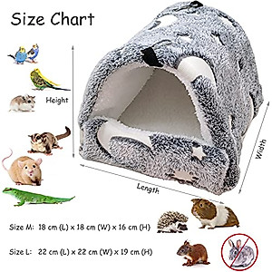 LeerKing Luminous Rat Hammock Bed Ferret Rodent Hammock Bed Hideout Cage Accessories Toy Bed for Guinea Pig Chinchilla Hedgehog Sugar Glider