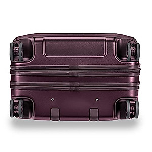 Briggs & Riley Sympatico Hardside Medium Spinner Luggage, Plum, 27-Inch Checked
