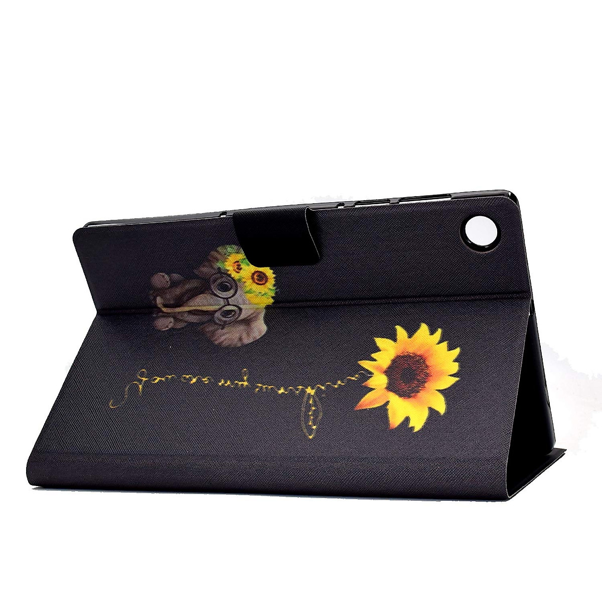 TIPOYOROO Case for Samsung Galaxy Tab A8 10.5'' 2022 Case SM-X200/X205 PU Leather Pattern Cover Flip Folio Shell with Stand Card Holder for Galaxy Tab A8 10.5 inch Tablet, Daisy Elephant