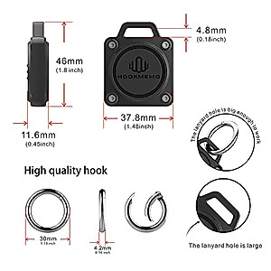 Waterproof AirTag Keychain Holder Case,Compatible for Apple AirTag Key Ring.(black-4pack)