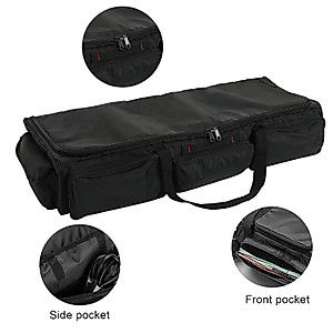 Winunite Compatiable with 2025-2024 F150 4 Doors Underseat Storage Bag Full Size Pickup Under Seat Organizer with 3 Detachable Inner Dividers Anti-slip Bottom Bag