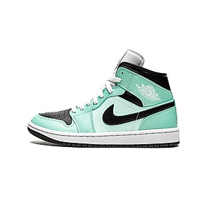 Jordan Womens WMNS Air 1 MID BQ6472 300 Aqua Black - Size 11.5W