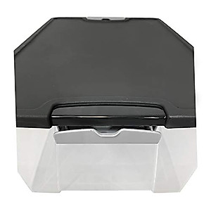 HOMZ Clear Plastic Storage Bins with Snaplock Secure Latching Lids | Easy Grip Handles | Stackable & Nestable Organizing Totes | Grey Lid | 15 Quart, Pack of 4
