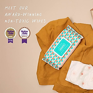 Joonya Baby Wipes - Non-Toxic, Earth-Friendly Baby Wipes for Calm, Healthy Skin - Fragrance Free Baby Wipes - Bulk Baby Wipes - 3 Packs of 80 Diaper Wipes (240)