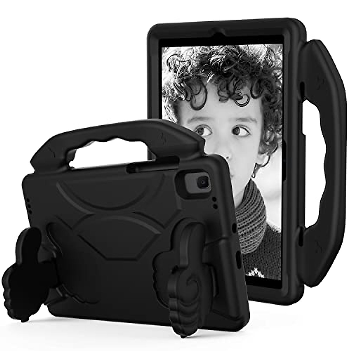 Tablet Case Cover Compatible with Samsung Galaxy TAB A8 10.5 X200/X205(2021) Tablet Case Compatible with Kids Shockproof Lightweight EVA Dropproof Impact Resistance Protective Handle Stand Cover Full