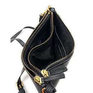 Tory Burch Double Zip Slim Crossbody (Black)
