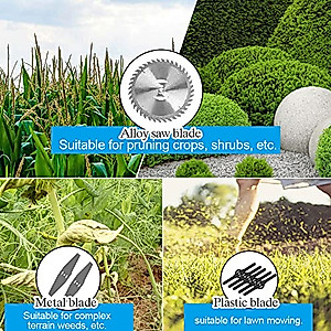 Cordless Grass Trimmer Weed Wacker: 24V Power Grass Trimmer Lawn Edger with 2.0Ah Li-Ion Battery, Adjustable Height Weed Eater Tool for Garden and Yard