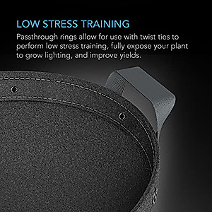 5-Pack 5 Gallon Heavy Duty Aeration Fabric Pots with Rings - For Low Stress Plant Training