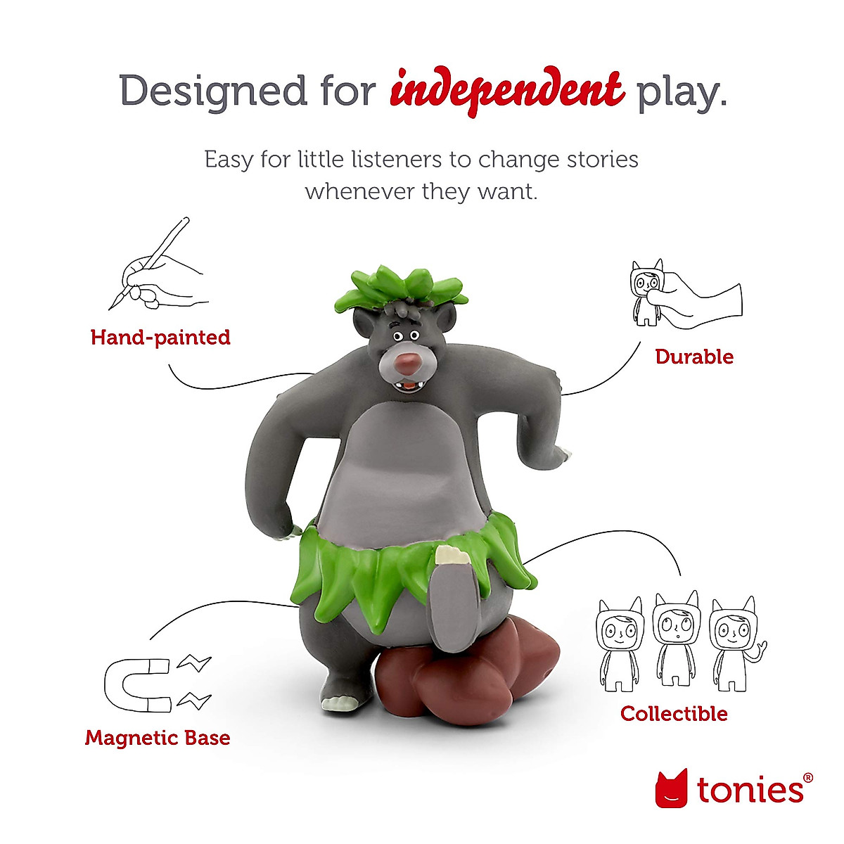 Tonies Baloo Audio Play Character from Disney's The Jungle Book