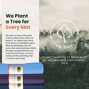 Jade Fusion Yoga Mat, Luxurious Comfort & Sturdy Workout Mats for Home Gym, 68" Yoga Mat Thick, Non-Slip Workout Mat with Extra Strong Grip, US Made Purple Yoga Mats