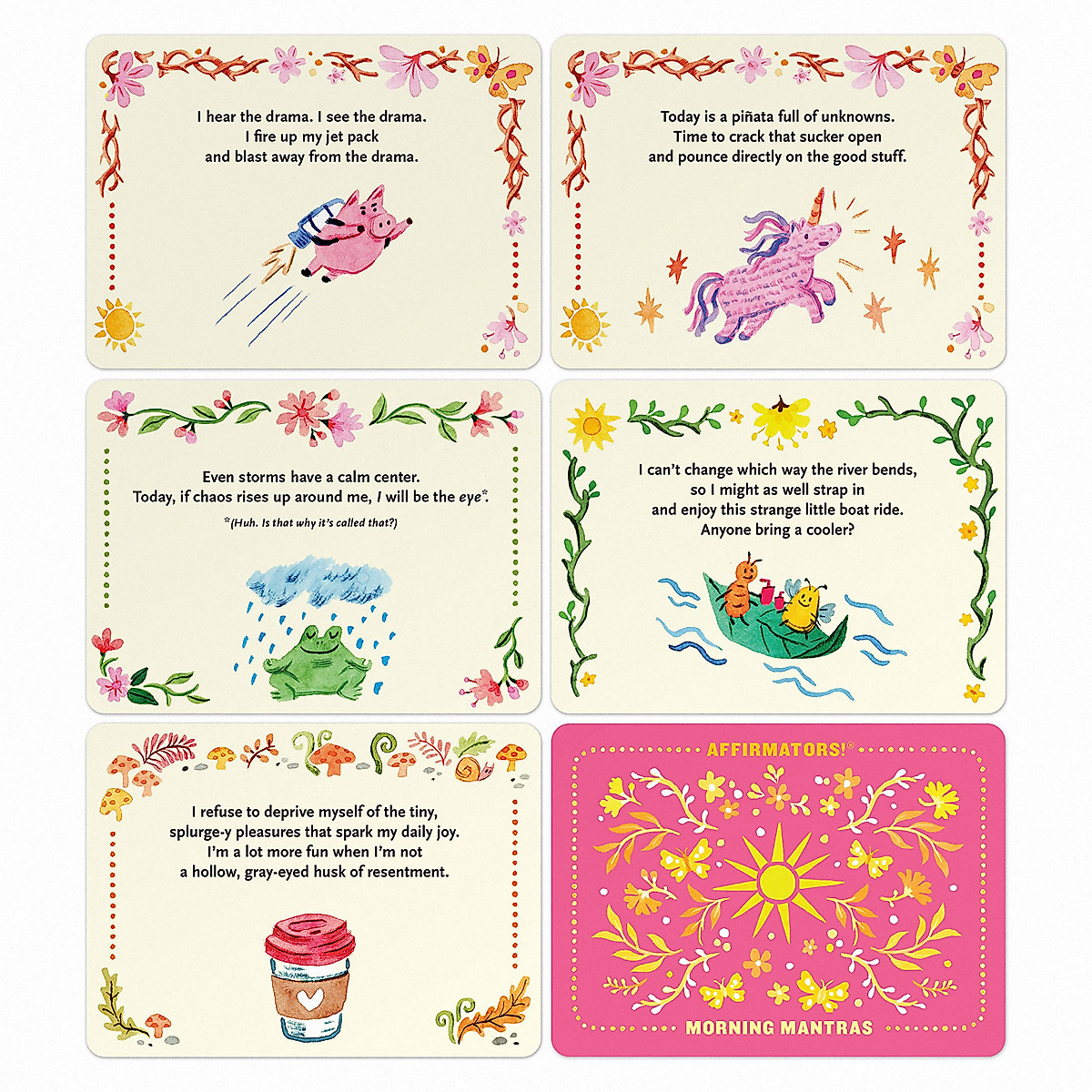 Affirmators! Mantras Morning - Day Affirmation Cards Deck, Daily Cards & Positive Affirmations (30 Cards Deck)