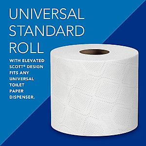Scott Professional Standard Roll Bathroom Tissue (04460), 2-Ply, White, 80 Rolls / Case, 550 Sheets / Roll, 44,000 Sheets / Case