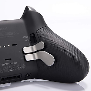 TOMSIN Xbox Elite Controller Series 2 and Series 1 Paddles,Metal Stainless Steel Paddles for Xbox One Elite 2 &1 Controller,Xbox Controller Elite 2 Core Accessories(2 Medium & 2 Mini) (Silver)