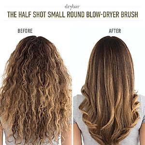 Drybar The Half Shot Small Round Blow-Dryer Brush | Faster, Easier Blowouts, From Wet to Dry, Customized Styling, Perfect for Layers, Defines Curls & Waves